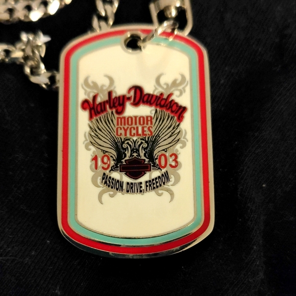 Harley-Davidson | Accessories | Nwot Harley Davidson Dog Tag Necklace ...